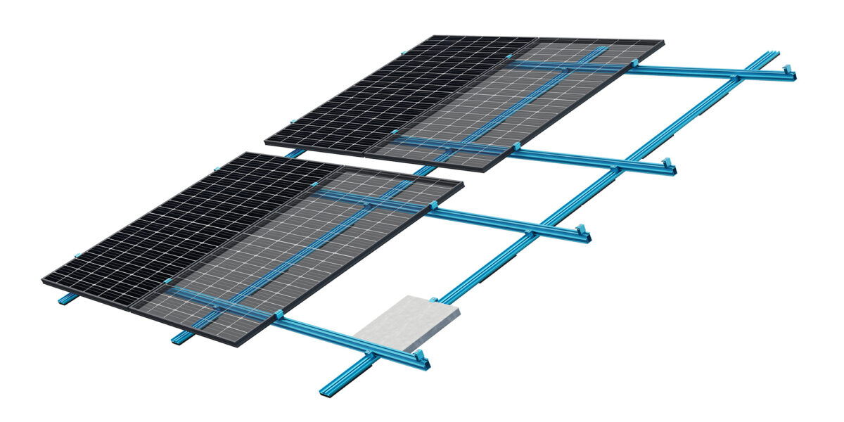 S:FLEX HK 125/172 high bead rail for trapezoidal sheet metal roofs