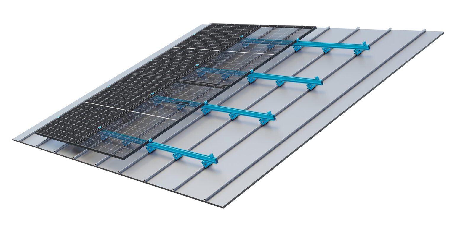 Effective use of S:FLEX standing seam clamps for pitched roofs