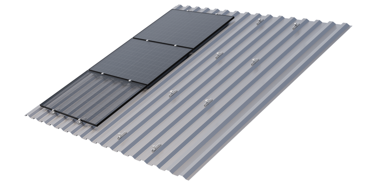 sflex high-bead rail hk 125 / 172 for trapezoidal sheet metal roofs