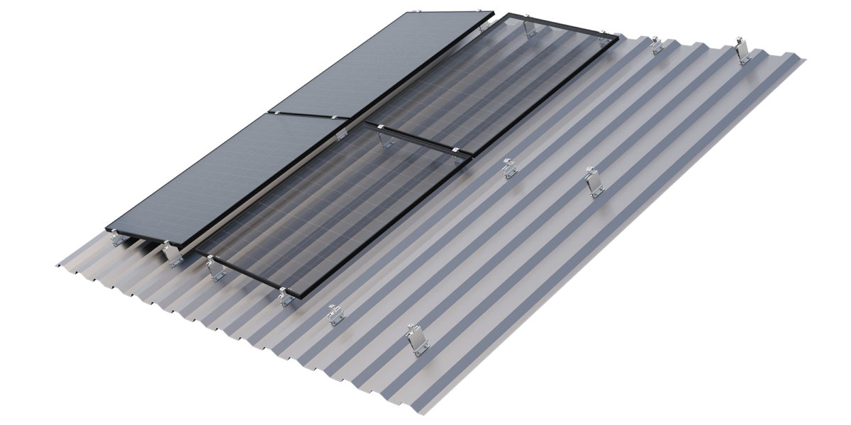sflex high-bead rail lift for trapezoidal sheet metal roofs