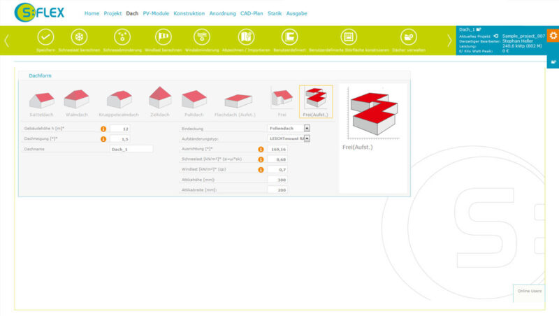 Planning tool - S:FLEX GmbH